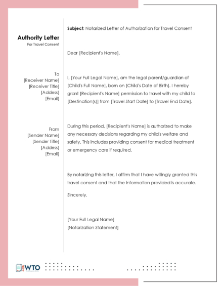 Sample Notarized Letter of Authorization (How to Write)