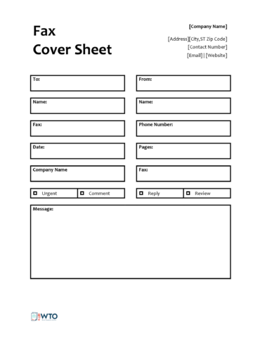 27 Free Fax Cover Sheet Templates (Word)