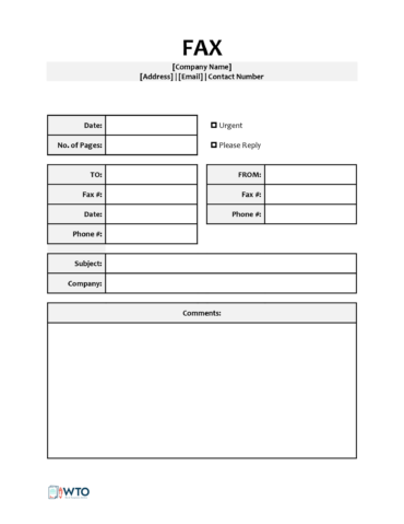 27 Free Fax Cover Sheet Templates (Word)