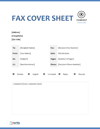 27 Free Fax Cover Sheet Templates (Word)