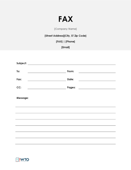 27 Free Fax Cover Sheet Templates (Word)