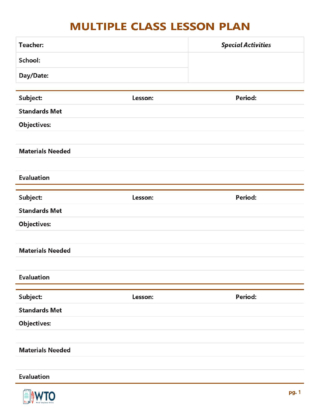 Free Lesson Plan Templates for Teachers (Editable)
