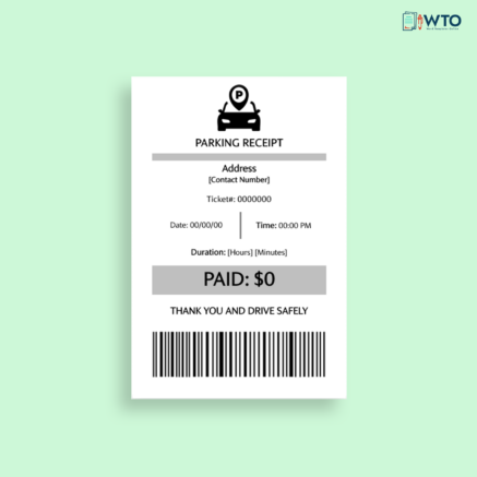 12 Free Parking Receipt Templates