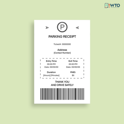 12 Free Parking Receipt Templates