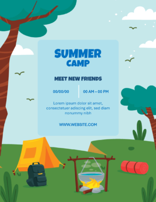 12 Free Summer Camp Flyer Templates - Editable