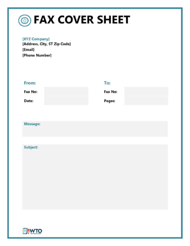 27 Free Fax Cover Sheet Templates (Word)