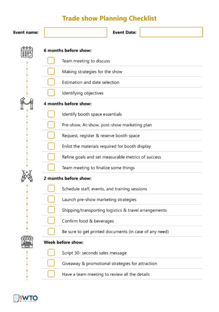 10 Free Trade Show Planning Templates - Checklists
