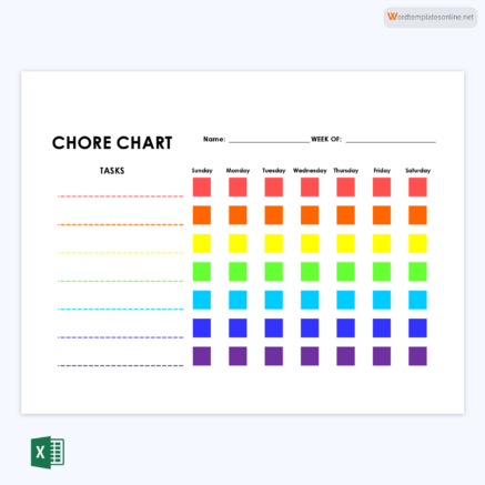 10 Free Family Chore Chart Templates - Printable