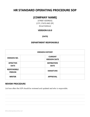 22 Best Standard Operating Procedure (SOP) Templates