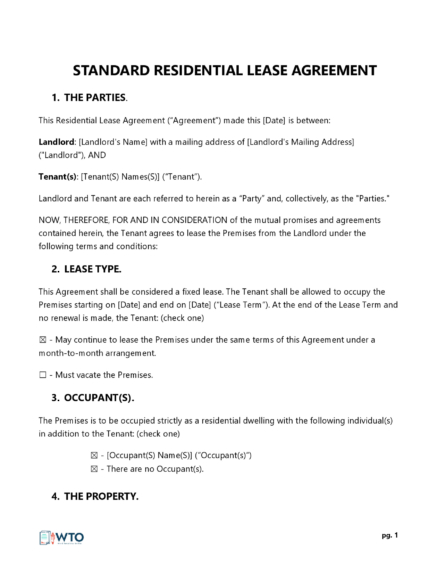 Free Rental Agreement Forms (14 Types)