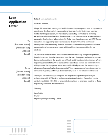 20 Best Loan Application Letter Samples (Guide and Format)