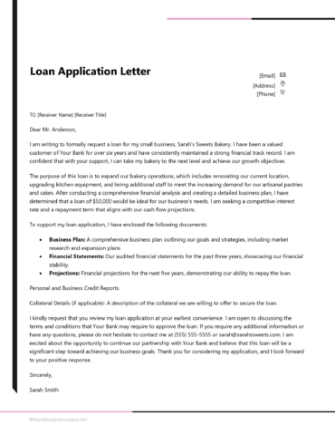 20 Best Loan Application Letter Samples (Guide and Format)