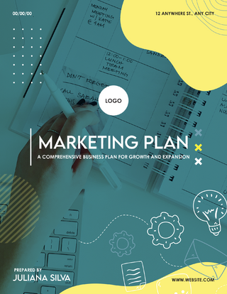 12 Free Marketing Plan Cover Page Templates