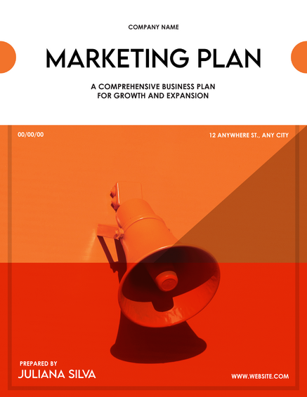12 Free Marketing Plan Cover Page Templates