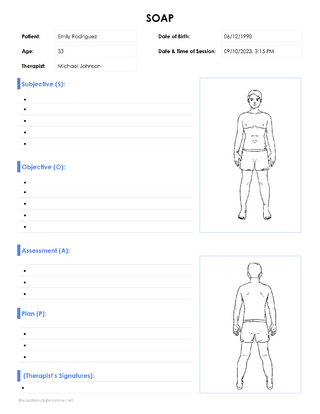 Free Physical Therapy SOAP Notes (Word - PDF)