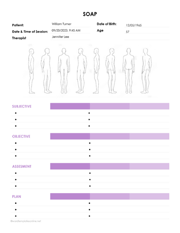 Free Physical Therapy SOAP Notes (Word - PDF)