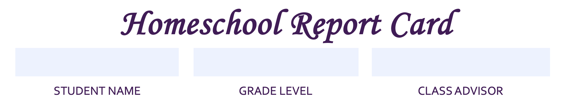 10 Free Homeschool Report Card Templates