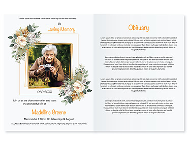 Free Funeral Flyer Templates (Adobe, Word, GSlides)