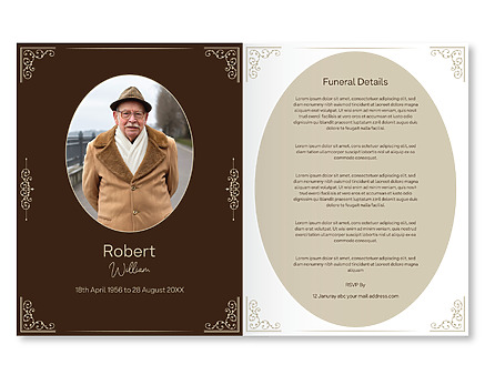 Free Funeral Flyer Templates (Adobe, Word, GSlides)