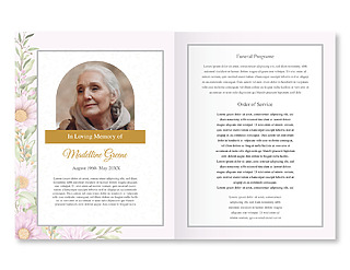 Free Funeral Flyer Templates (Adobe, Word, GSlides)