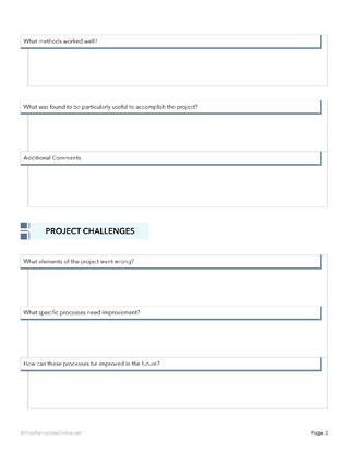 Free Lesson Learned Templates [Word - Excel]