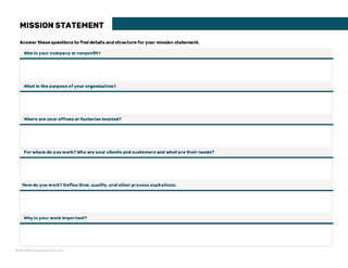 8 Free Templates to Write Clear Mission Statements