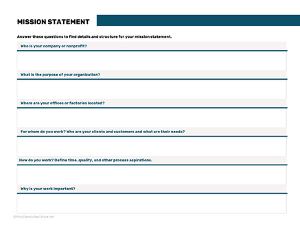 8 Free Templates to Write Clear Mission Statements
