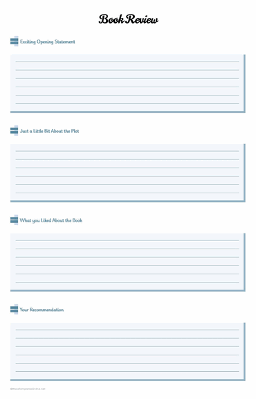 10 Free Editable Book Review Templates (Word, Google Docs)