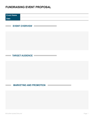 Free Event Proposal Templates (Editable) - Word, Google Docs