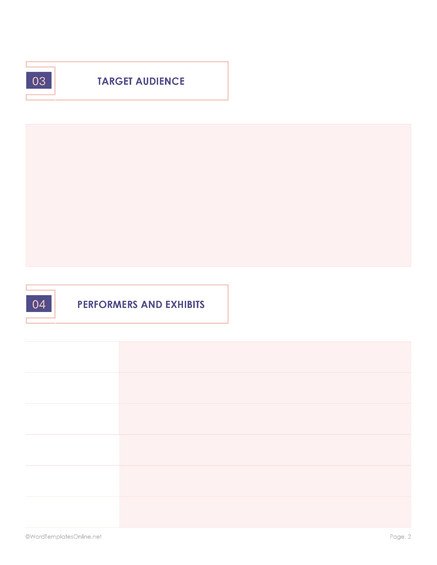 Free Event Proposal Templates (Editable) - Word, Google Docs