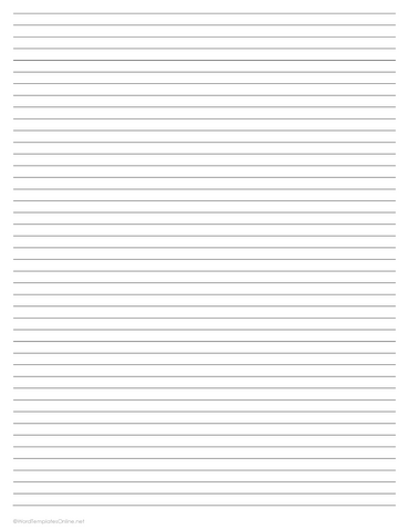 Free Printable Lined Paper Templates