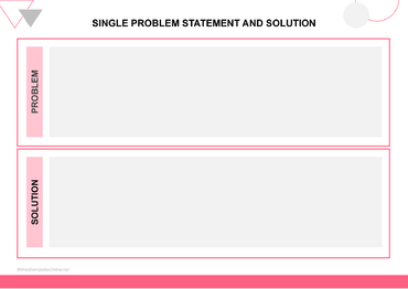 6 Free Problem Statement Templates