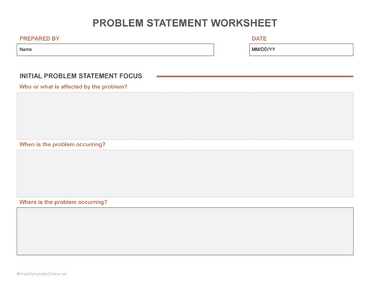 6 Free Problem Statement Templates