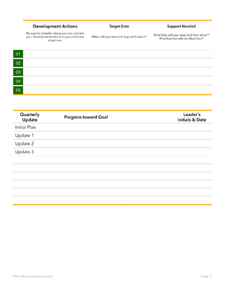 6 Free Professional Development Plan Templates