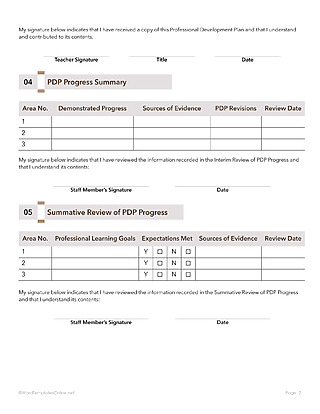 6 Free Professional Development Plan Templates