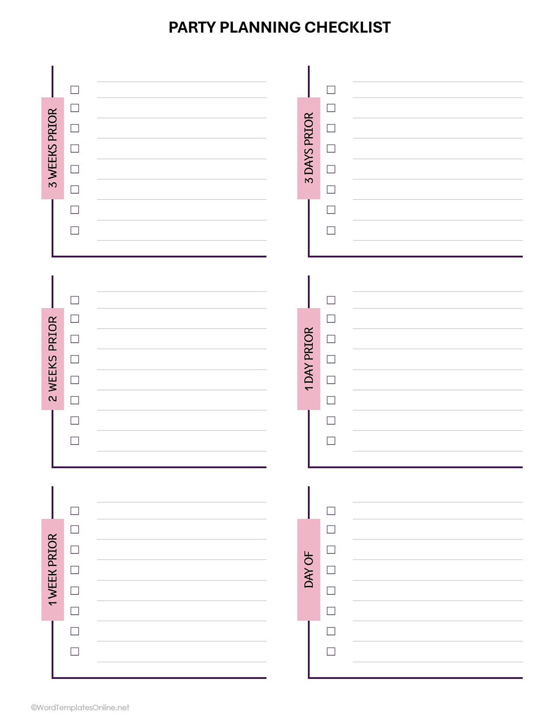 Plan Like a Pro: 10 Free Event and Party Planning Checklists