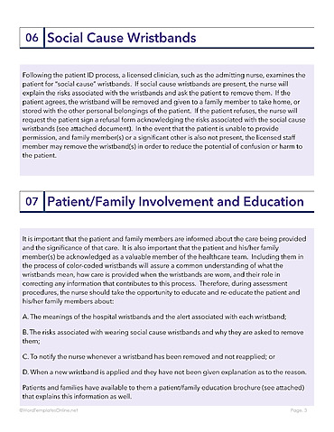Free Policy and Procedure Templates > Edit & Printable