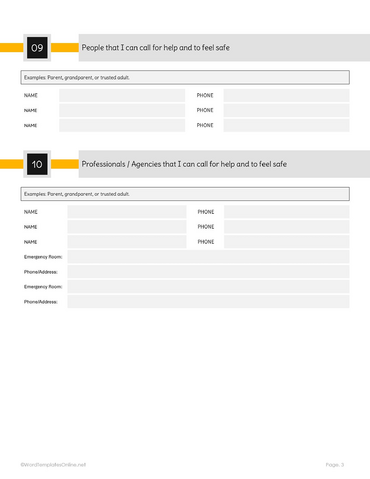 Free Safety Plan Templates (5 Types)