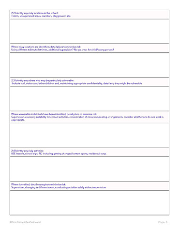 Free Safety Plan Templates (5 Types)