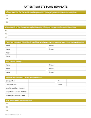 Free Safety Plan Templates (5 Types)