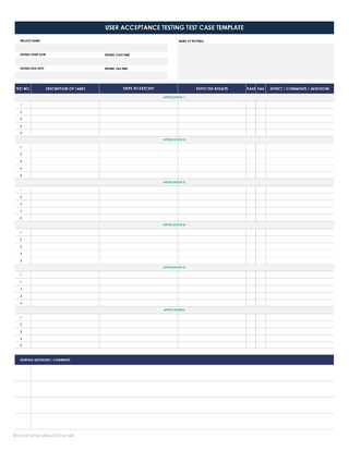 Free Test Case Templates - Word & Excel