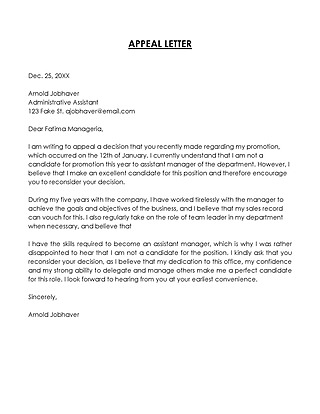 How to Write Any Appeal Letter (Format, Don'ts, Samples)