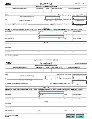 Free Michigan Vehicle Bill of Sale Form | Form TR-207