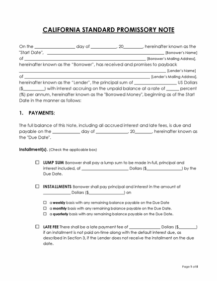 100s of Free Promissory Note Templates (Editable)