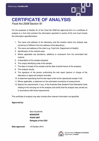 Free Certificate of Analysis Templates (Guide & Examples)