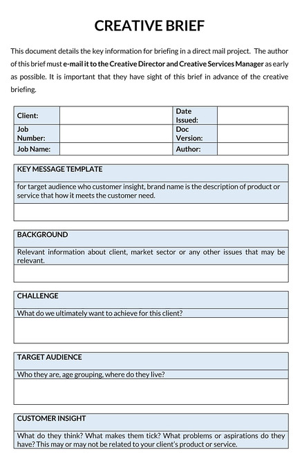12 Free Project Brief Templates & Examples (Word | PDF)