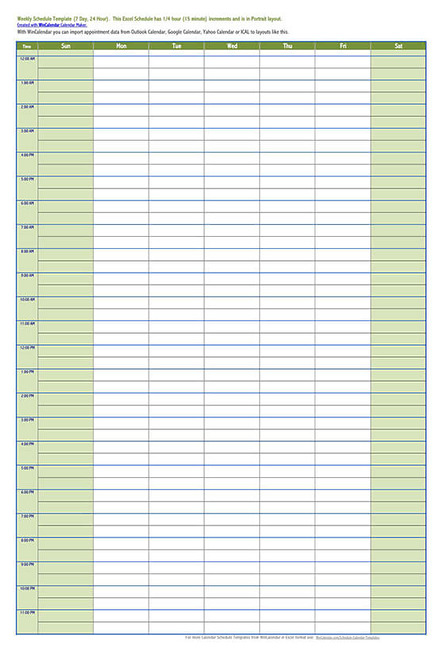 16 Free Weekly Schedule Templates (Word | Excel)