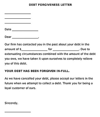 Debt Forgiveness Letter | How to Write (6 Best Samples)