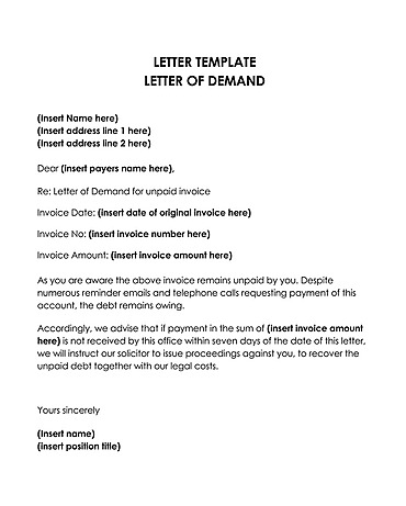 100s of Free Demand Letter Examples (Editable)