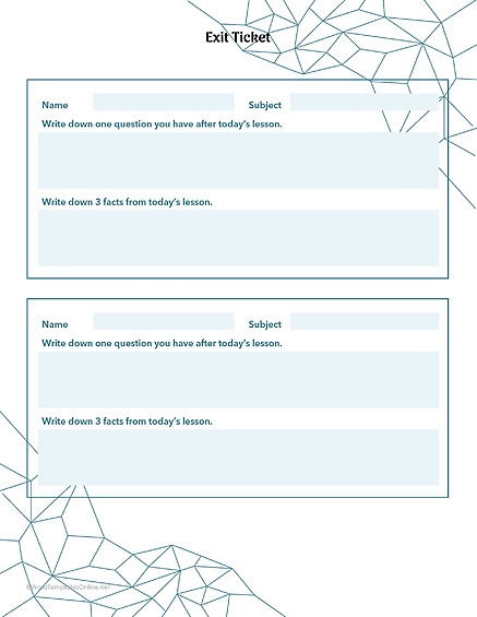 20 Free Exit Ticket Templates (Word, Google Docs, PDF)